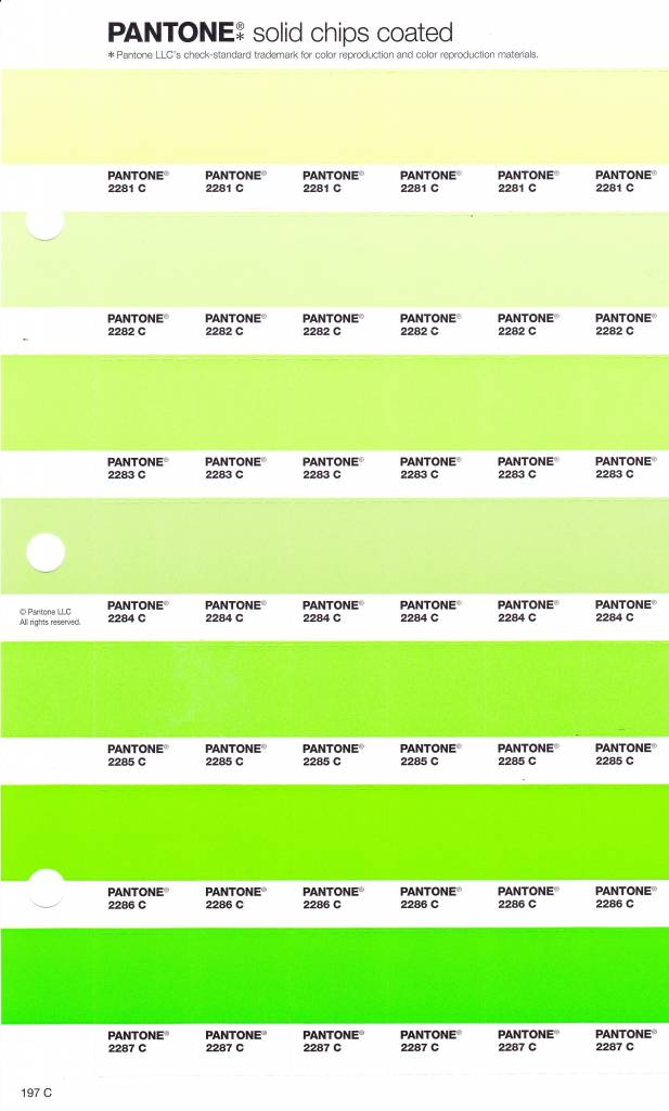 Pantone PMS Solid Chips vervangingspagina op coated papier 197C ... Pantone PMS Solid Chips vervangingspagina op coated papier 197C ...