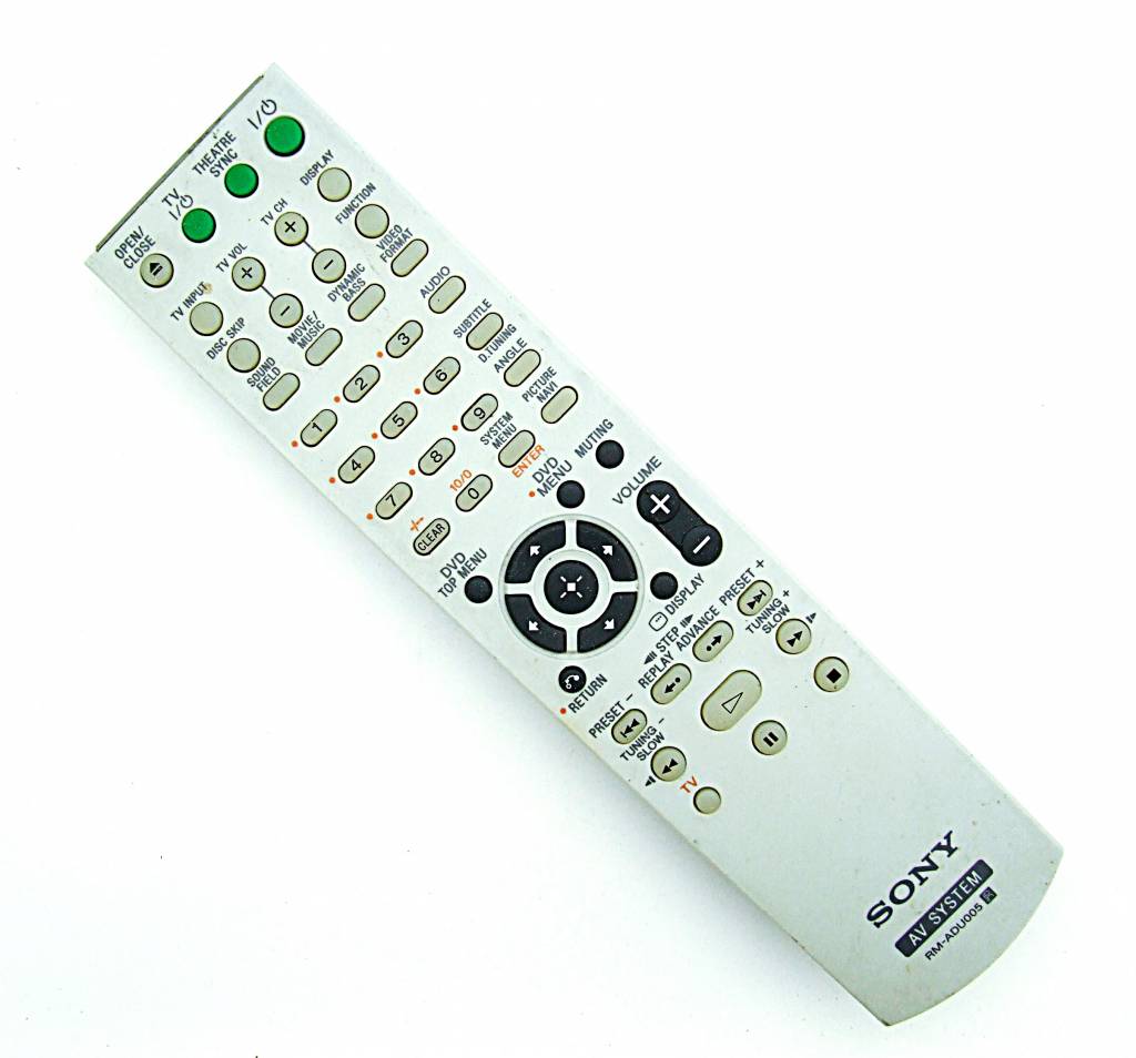 Original Sony Fernbedienung RM-ADU005 AV System DVD, TV remote control - Onlineshop für ...