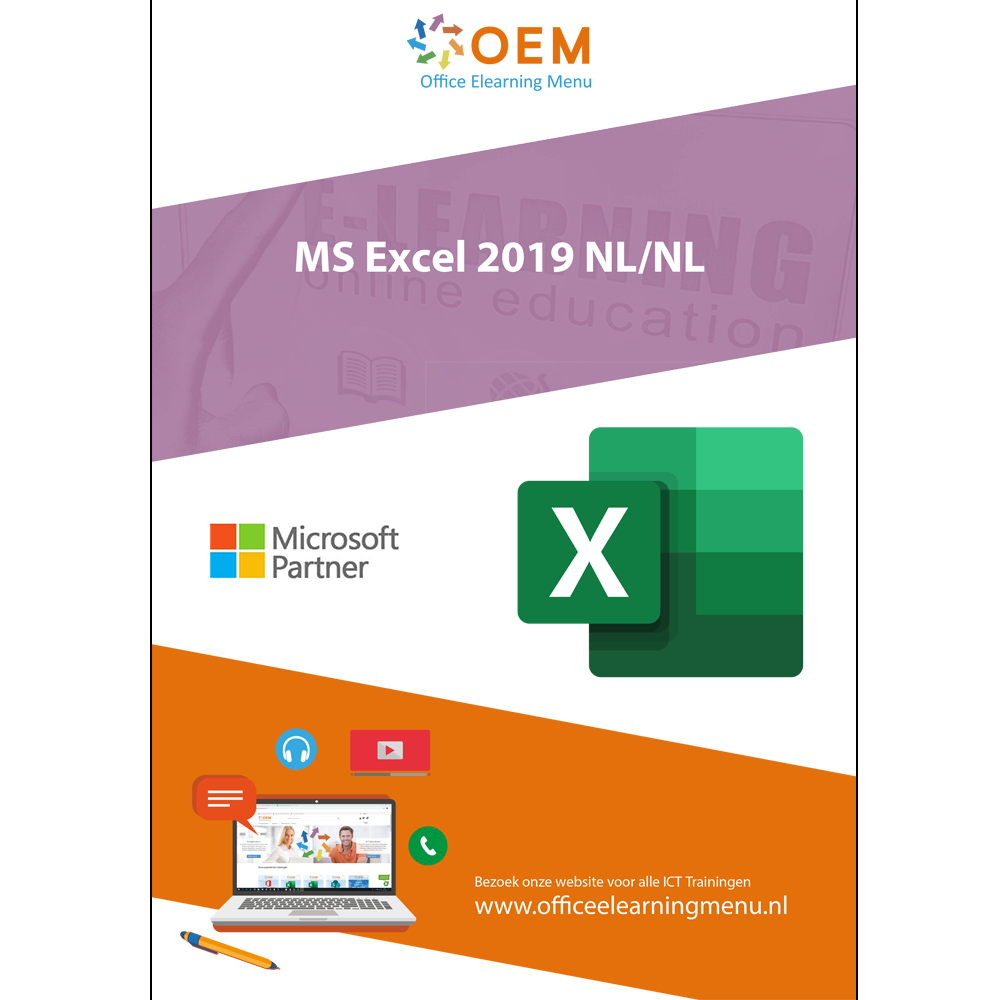 Microsoft Excel 2019 Course Book - OEM