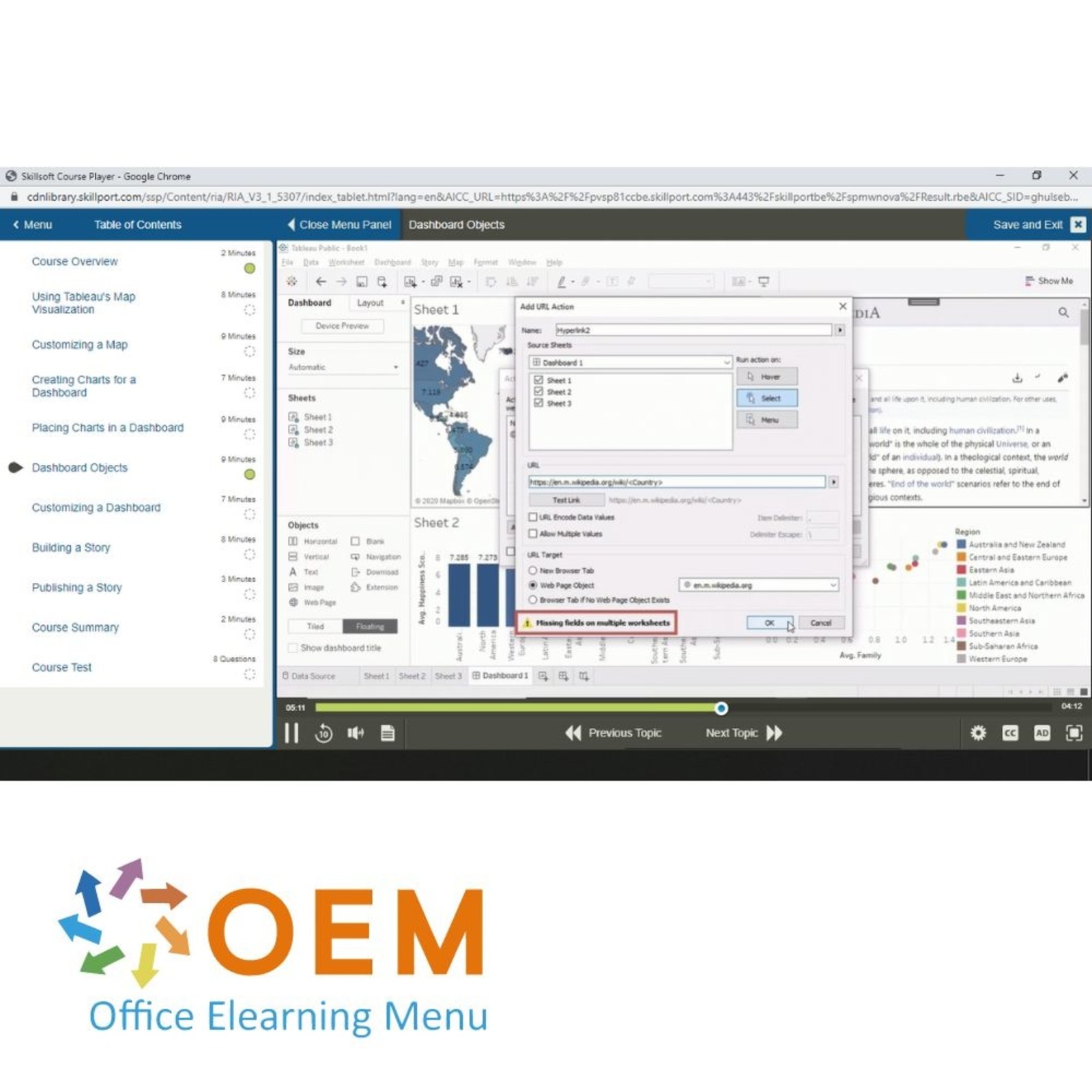 Tableau for Data Visualization Training - OEM