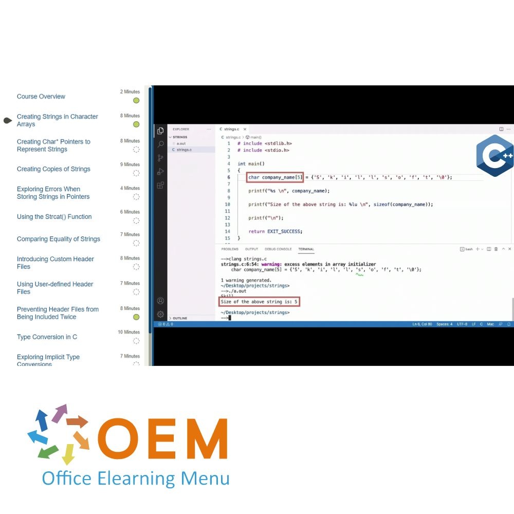 C Programming Proficiency Multi Collection Training - OEM ICT ...