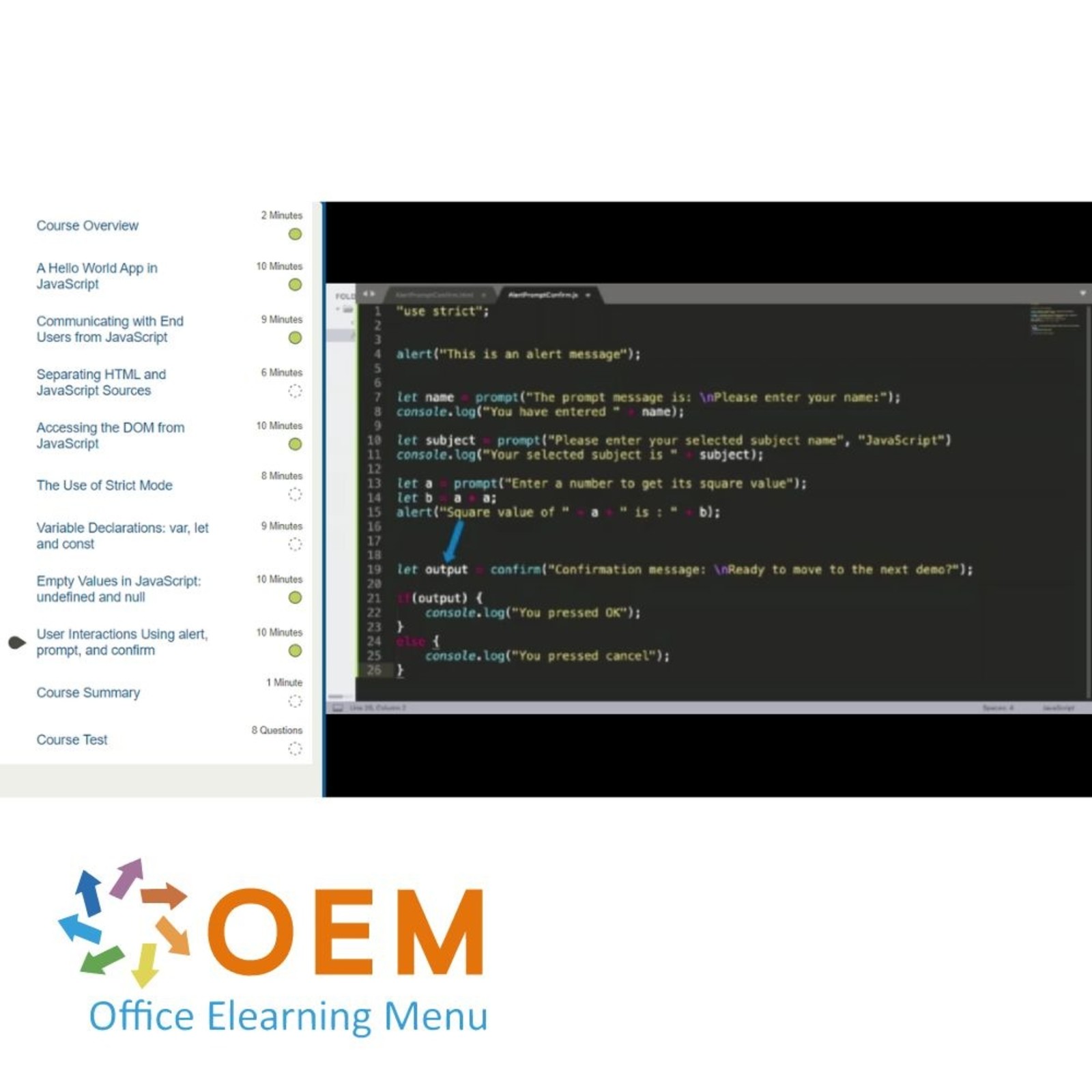 ITS 302 JavaScript Training - OEM