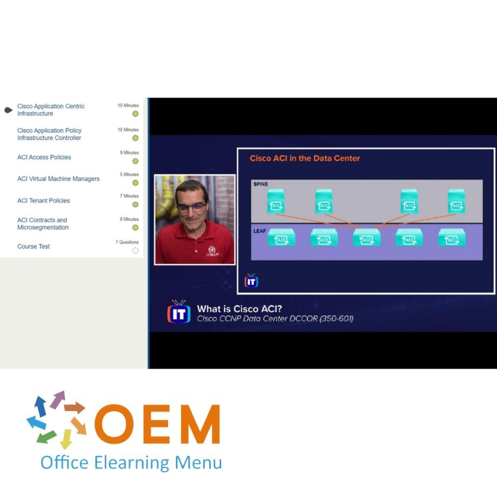 Cisco DCCOR 350-601 Data Center Core Training - OEM