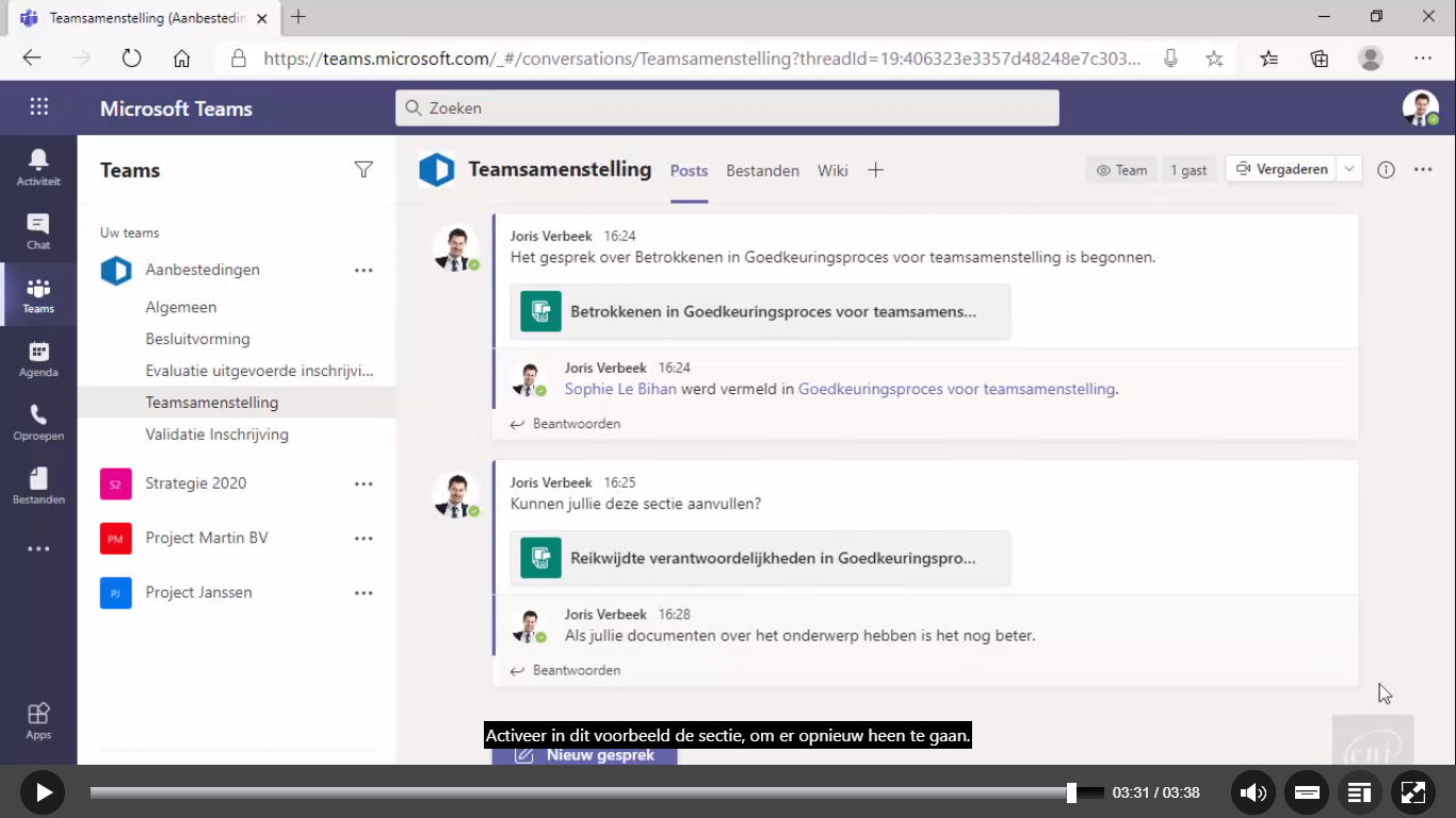 Microsoft Teams Cursus E-Learning Online - OEM ICT Trainingen & Advies