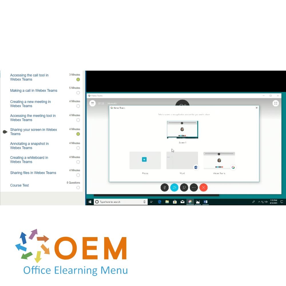 Cisco WebEx Windows Training - OEM ICT Training & Advice