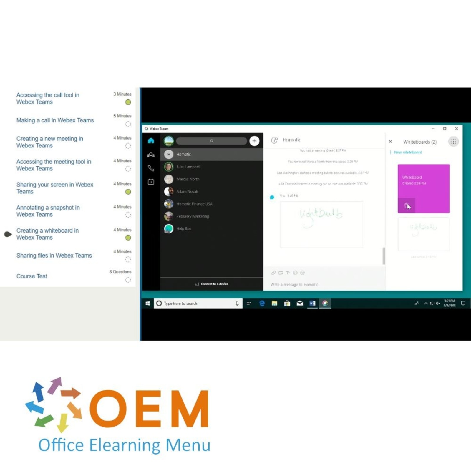 Cisco WebEx Windows Training - OEM
