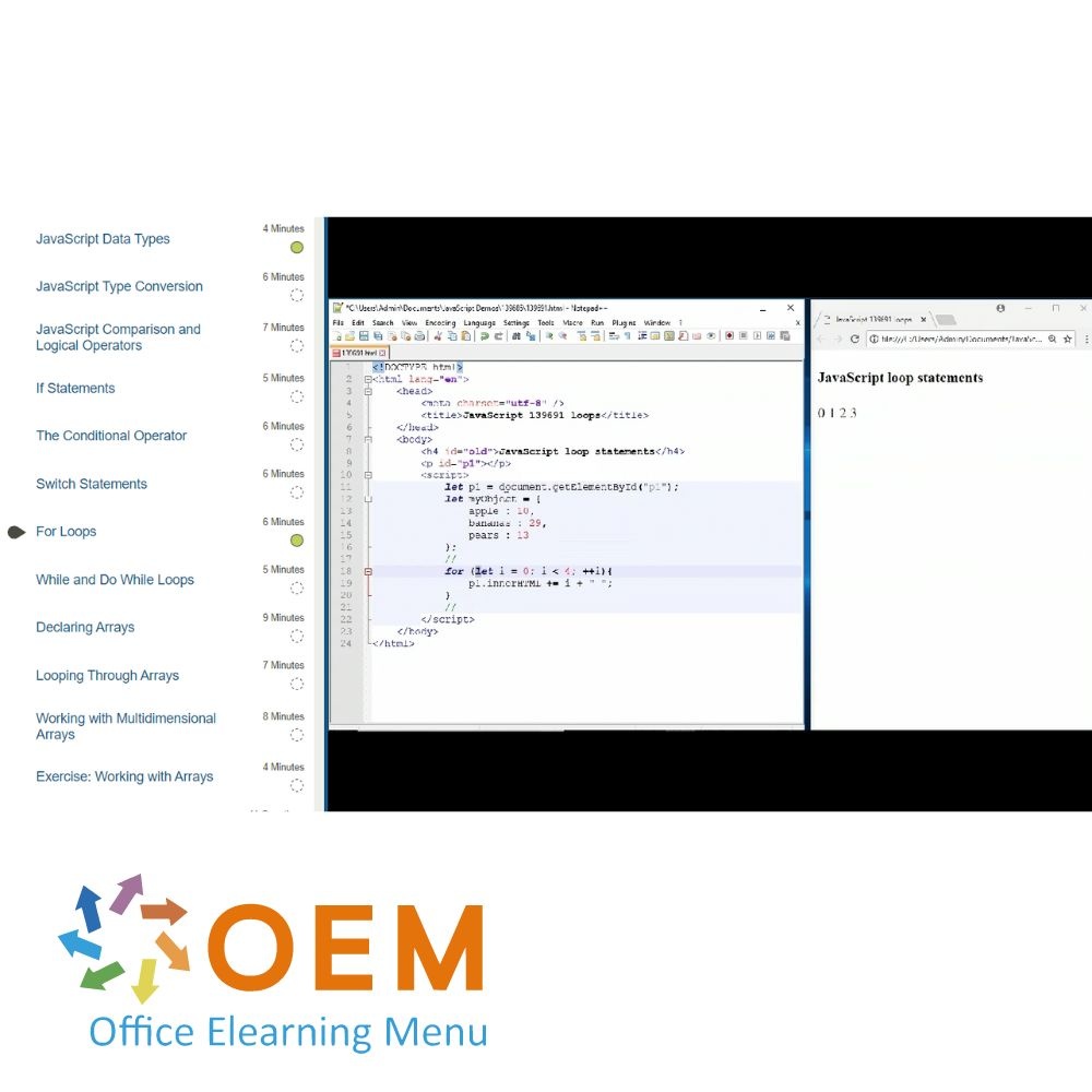 JavaScript Front End Development Training - OEM ICT Trainingen & Advies