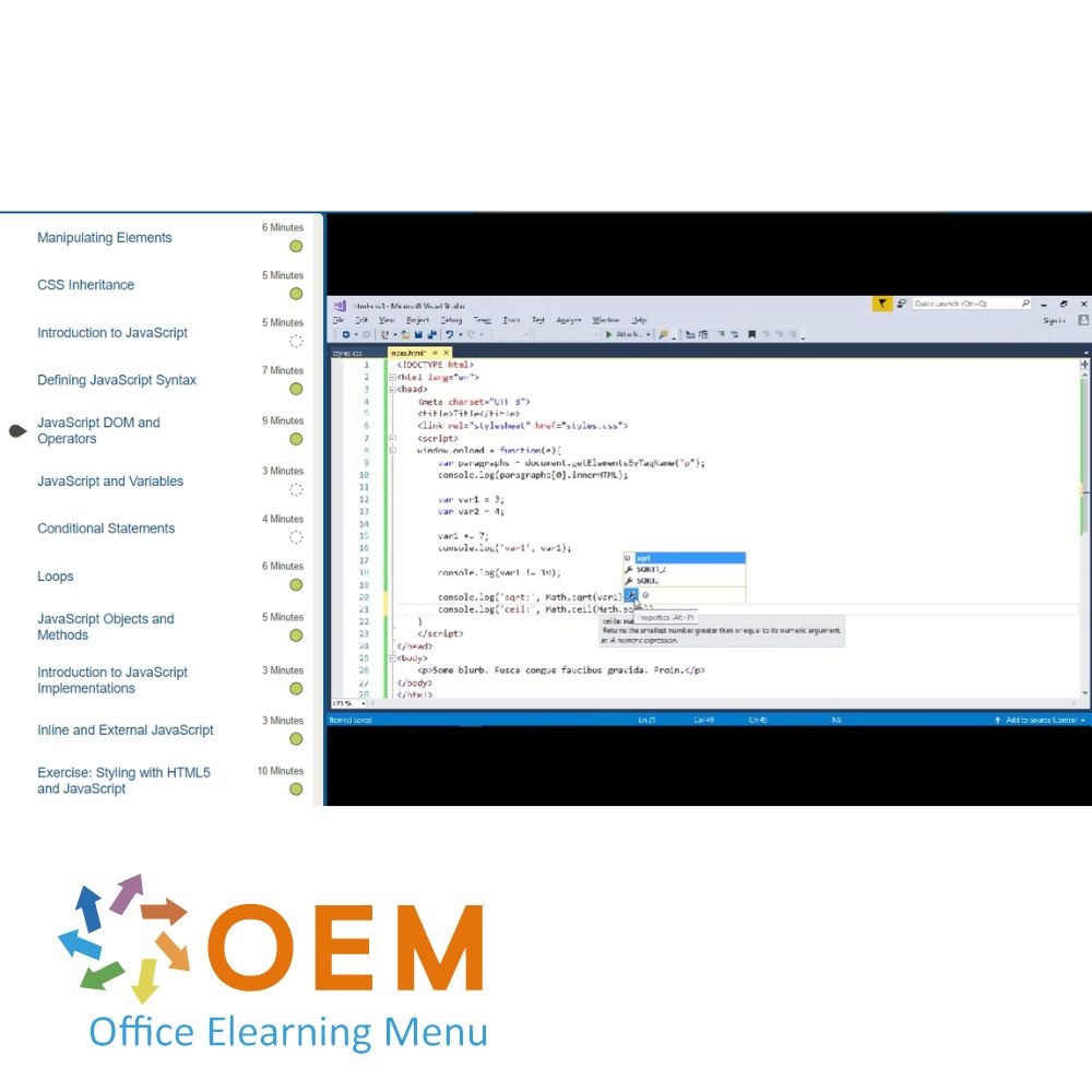 Web development with HTML5 and CSS3 Training - OEM ICT Trainingen & Advies