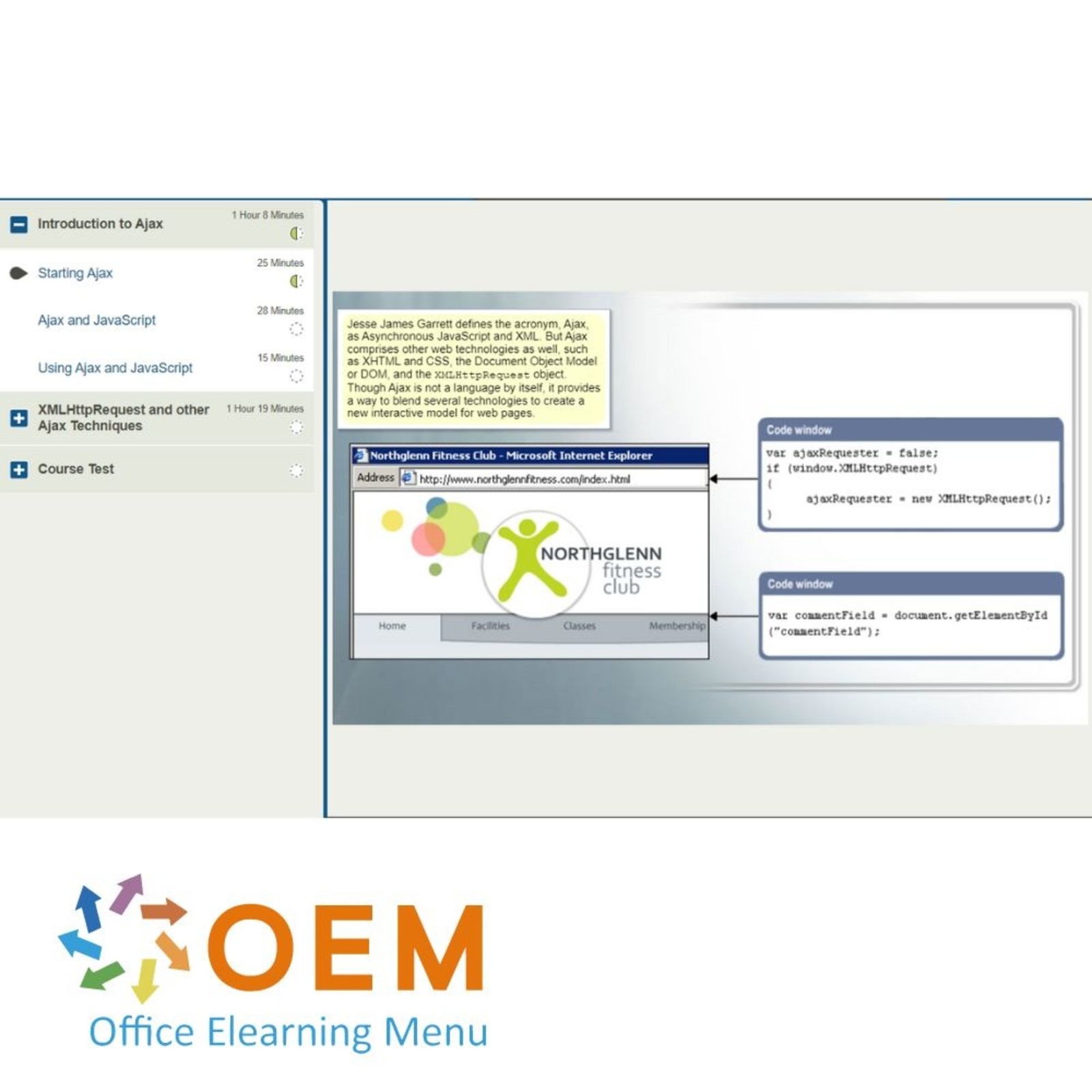 Introduction to Ajax Development E-Learning Training - OEM Introduction to Ajax Development E-Learning Training - OEM