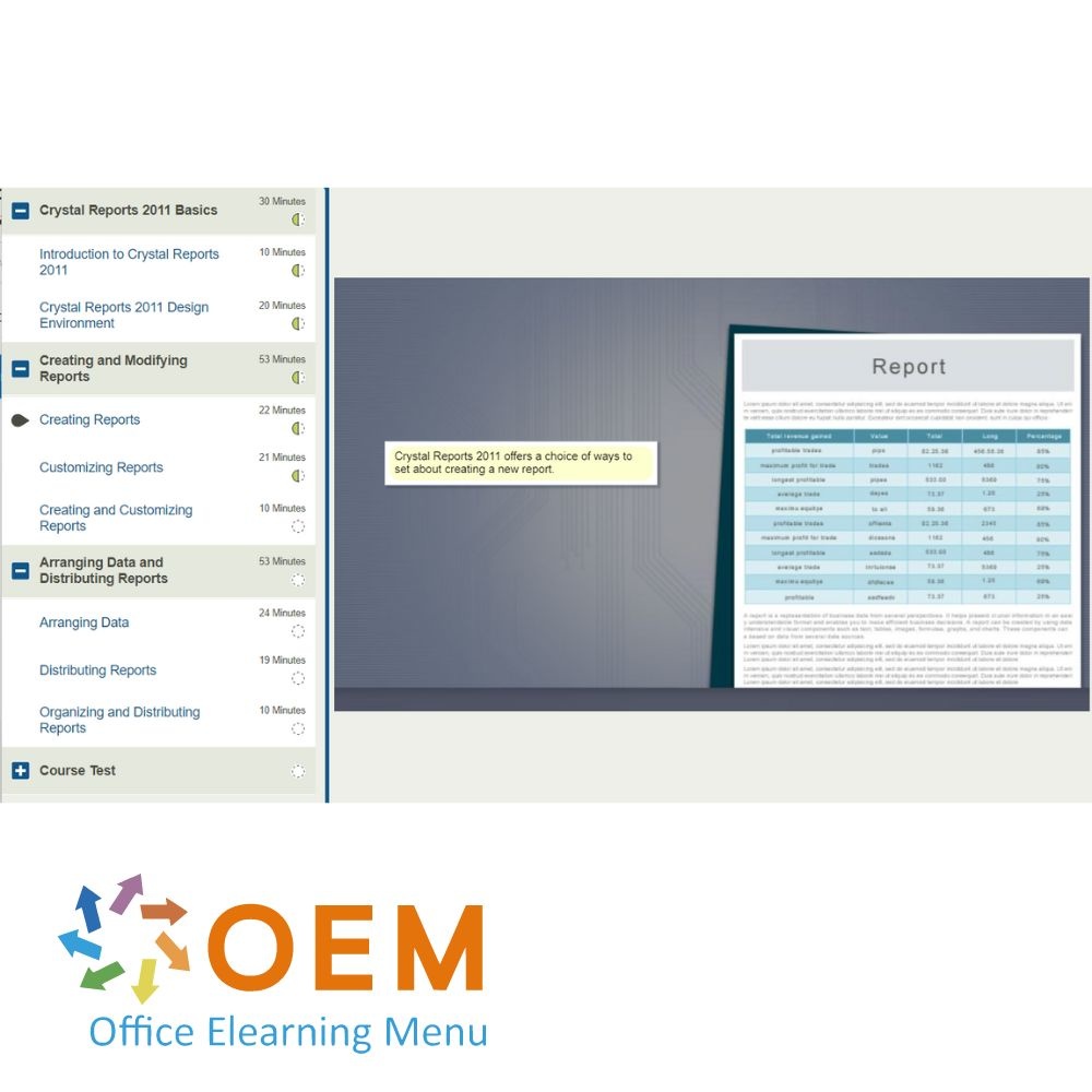 Crystal Reports Training - OEM ICT Trainingen & Advies