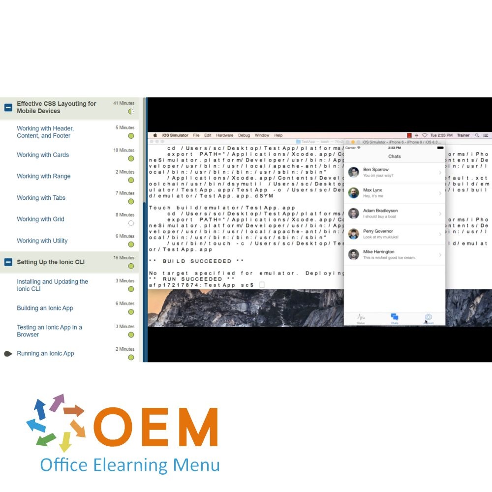 Ionic Framework Training - OEM