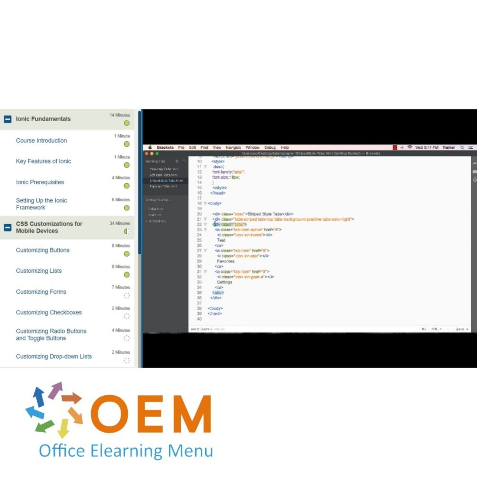 Ionic Framework Training - OEM