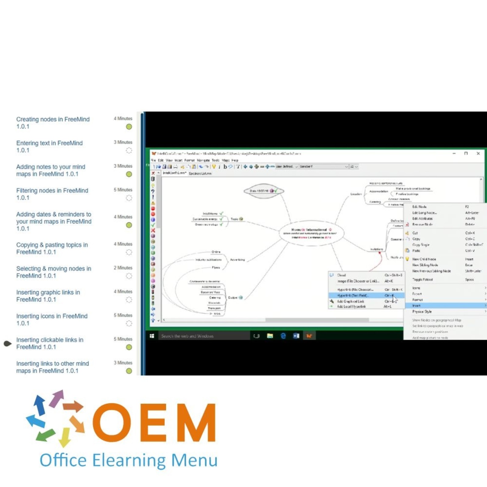 Using FreeMind 1.0.1 Training - OEM
