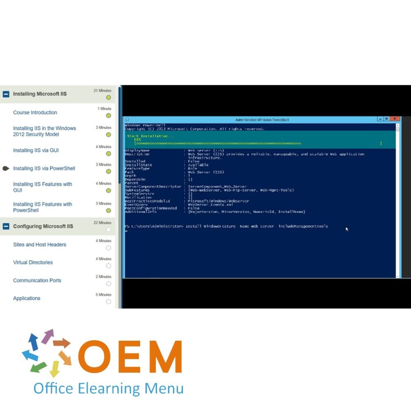 Microsoft Internet Information Services Training - OEM