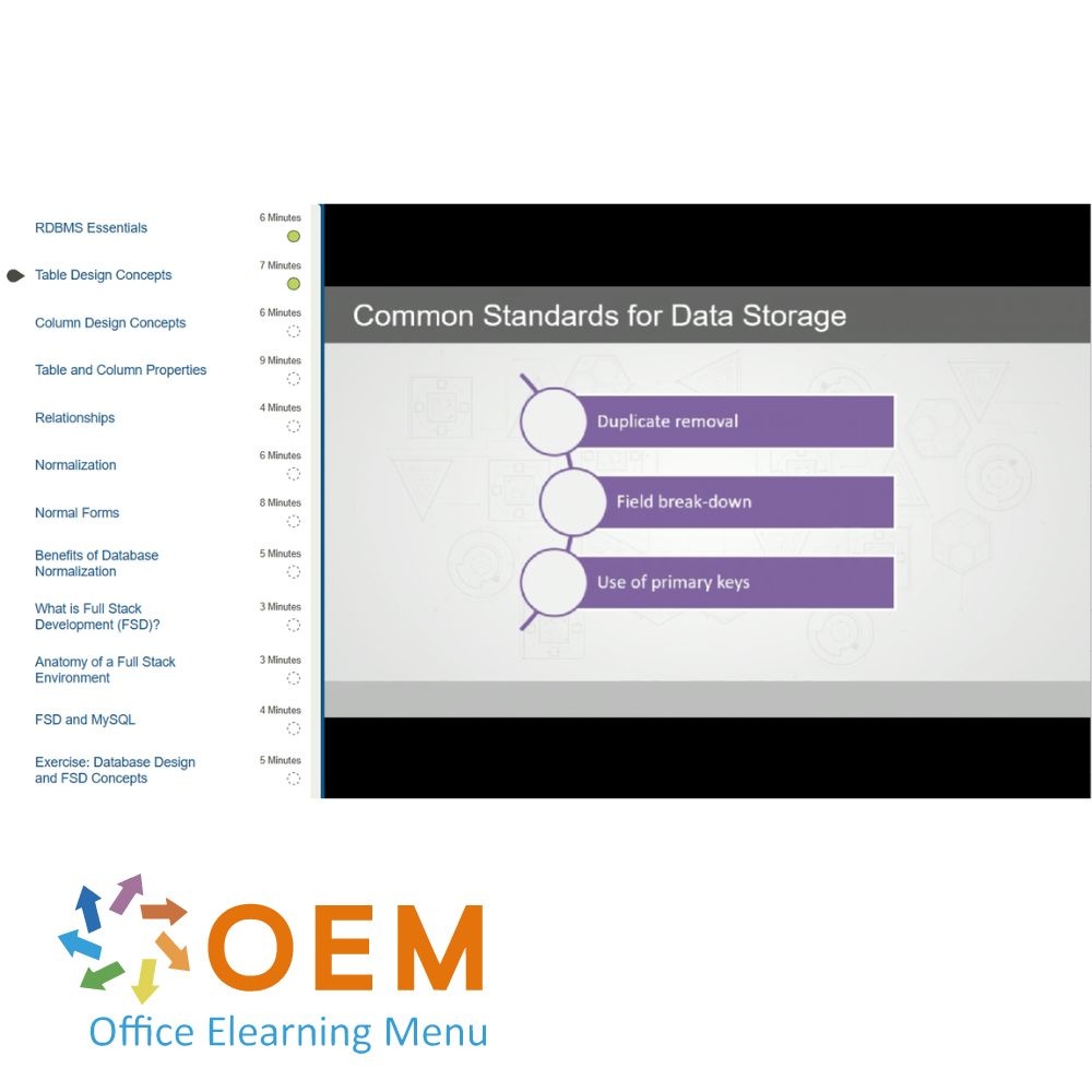 MySQL Database Development Training - OEM ICT Trainingen & Advies
