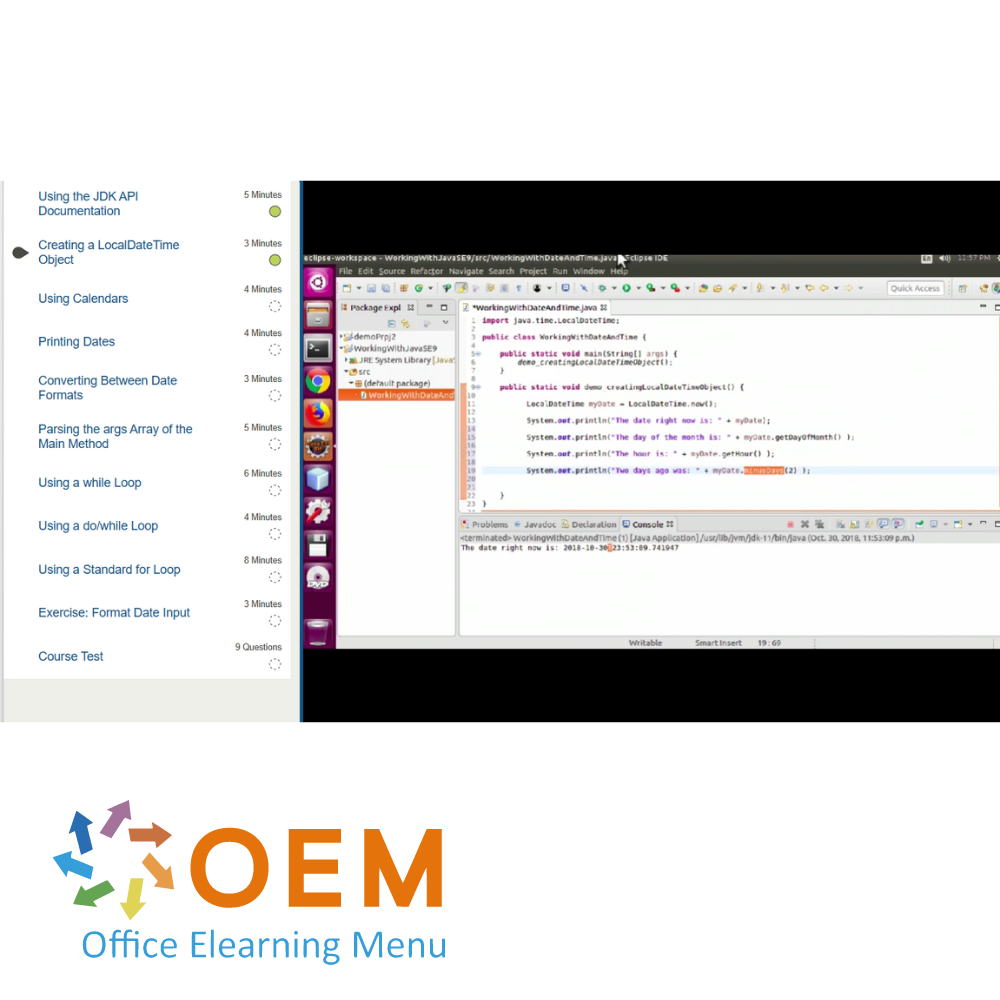 Java SE 11 Development Training - OEM