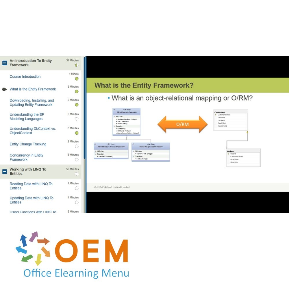 Microsoft Entity Framework E-Learning Training Online - OEM ICT ...