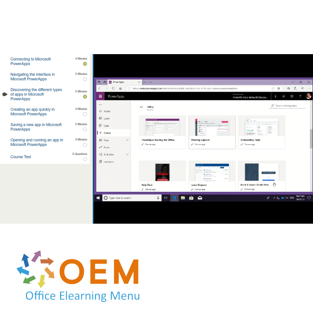 Microsoft PowerApps M55265 E-Learning Training Online - OEM ICT ...