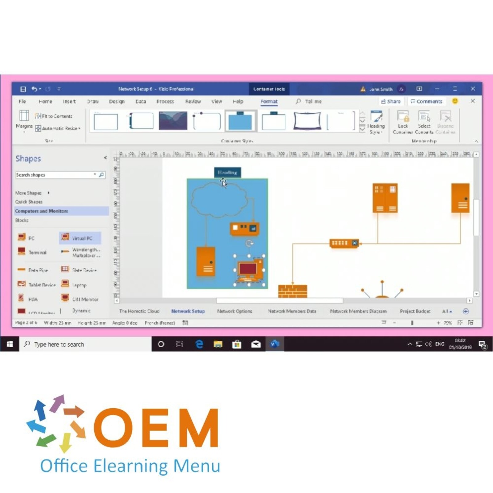 Visio 2019 Course E-Learning - OEM