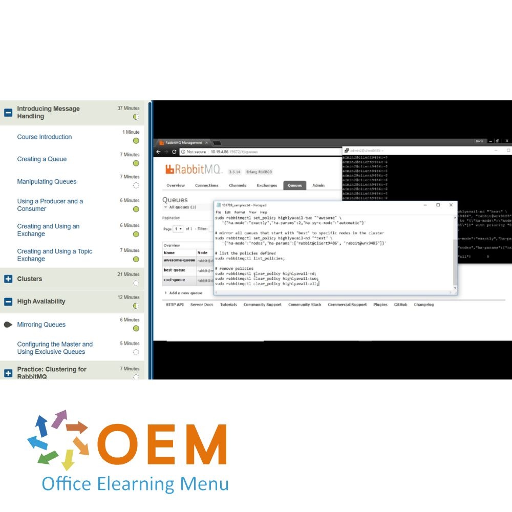 Fundamentals of RabbitMQ Training - OEM ICT Trainingen & Advies