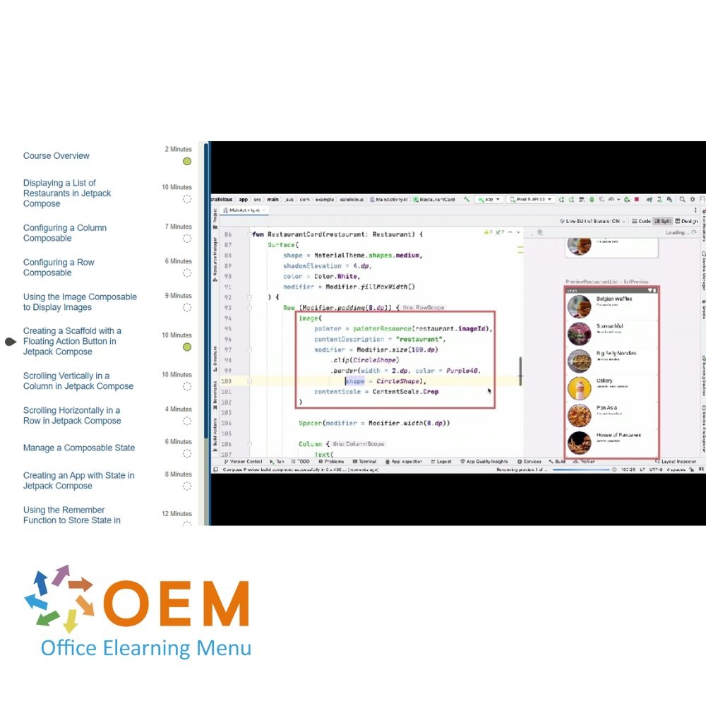 Mobile Development with Android Training - OEM ICT Training & Advice
