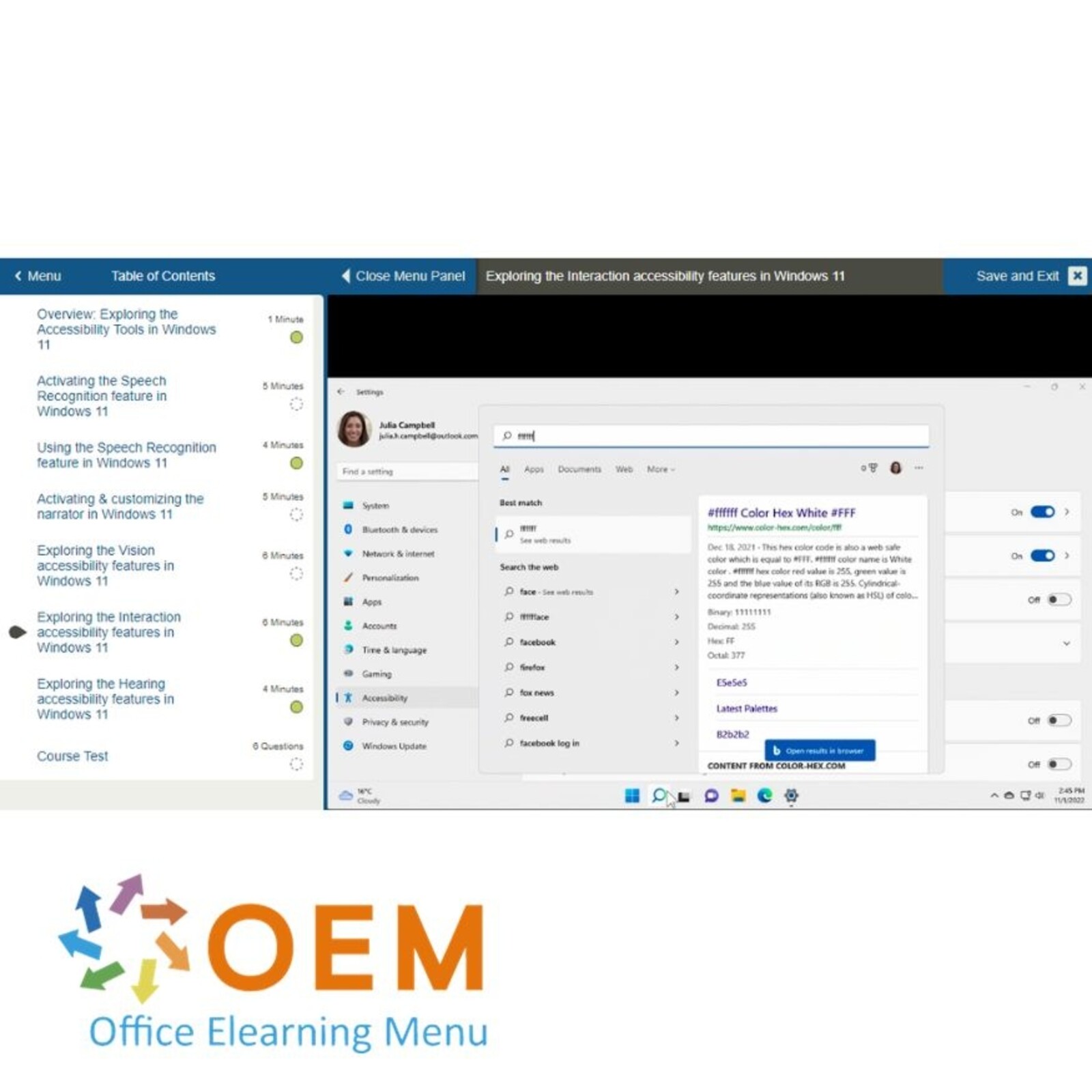 Windows 11 E-Learning Training Online - OEM