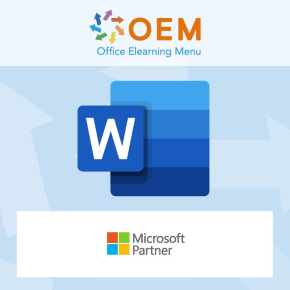 Cursus Word 2021 Basis Incompany Training - OEM