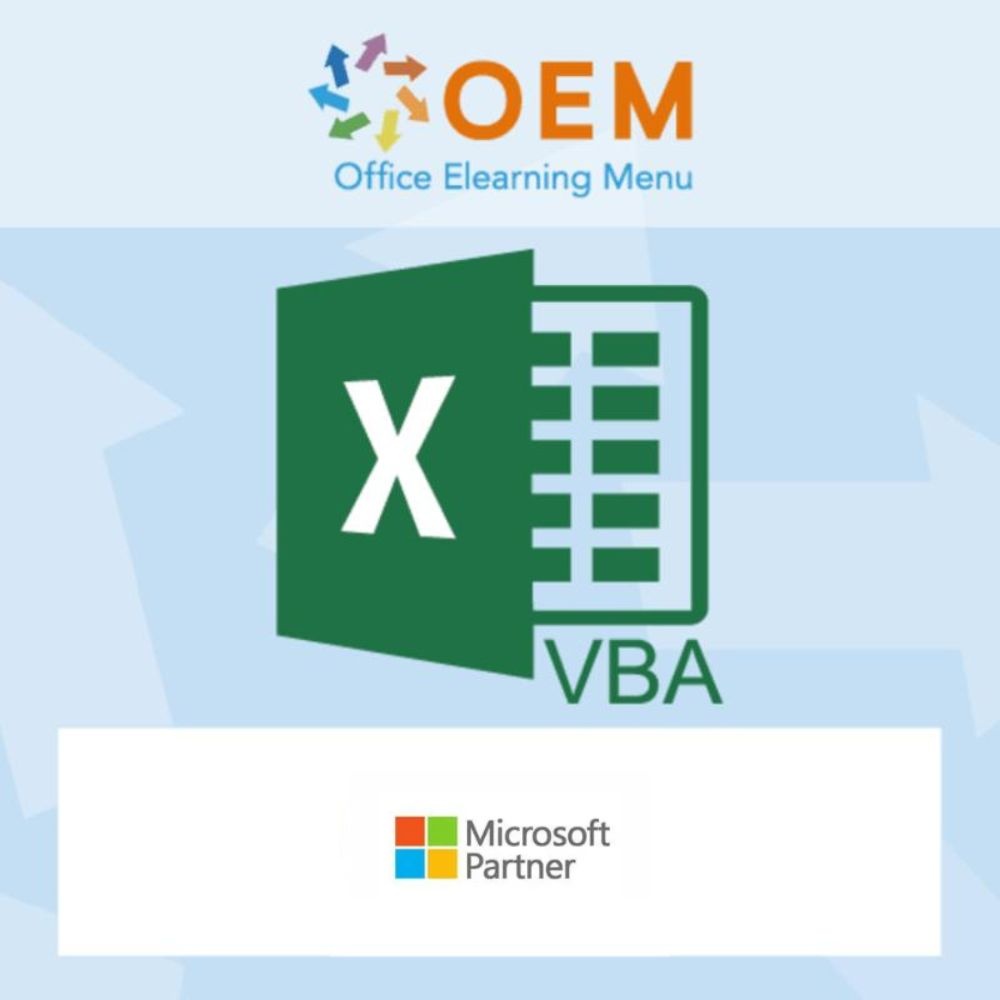 Cursus Excel VBA Incompany Training - OEM