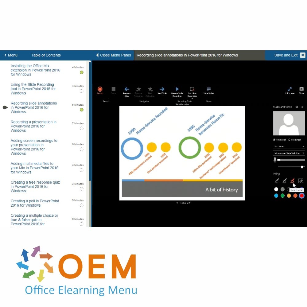 TOSA PowerPoint Course E-Learning - OEM ICT Training & Advice