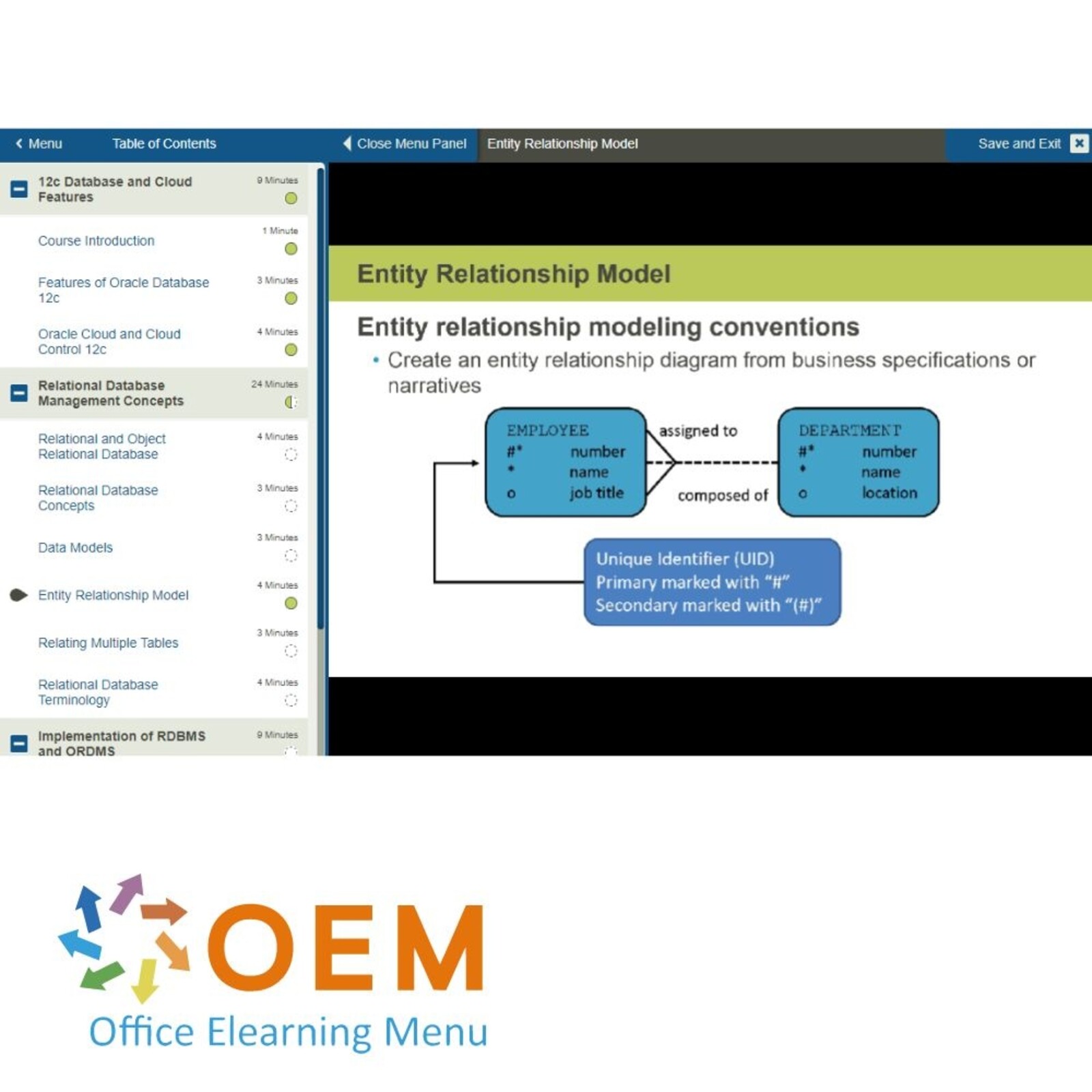 Oracle Database 12c SQL exam 1Z0-061 Training - OEM