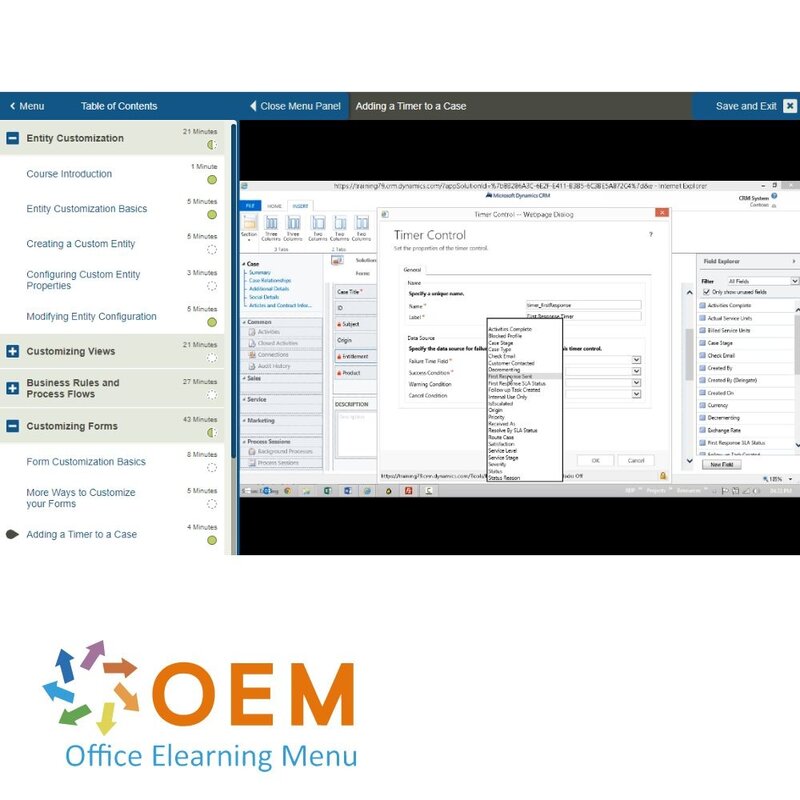 Microsoft Dynamics Crm Customization And Configuration E Learning Oem