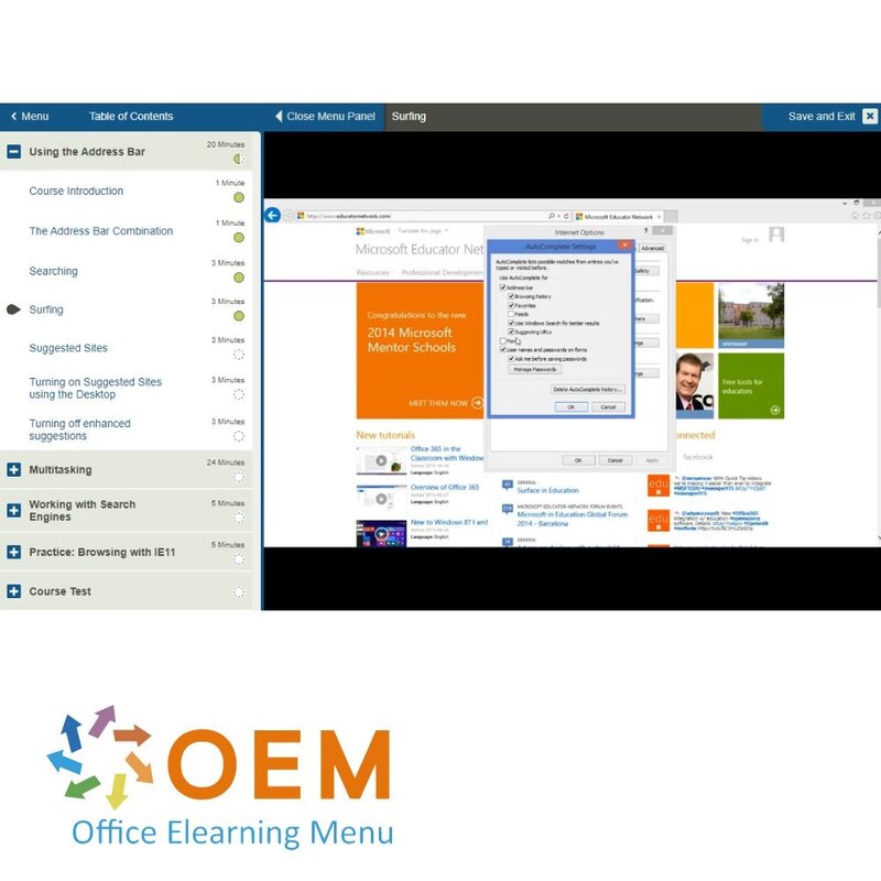 Using Internet Explorer 11 Training - OEM