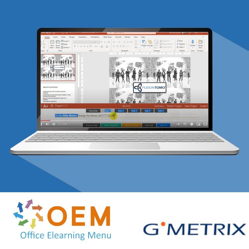 MO-300 PowerPoint 2019 GMetrix Practice Exam - OEM ICT Trainingen & Advies