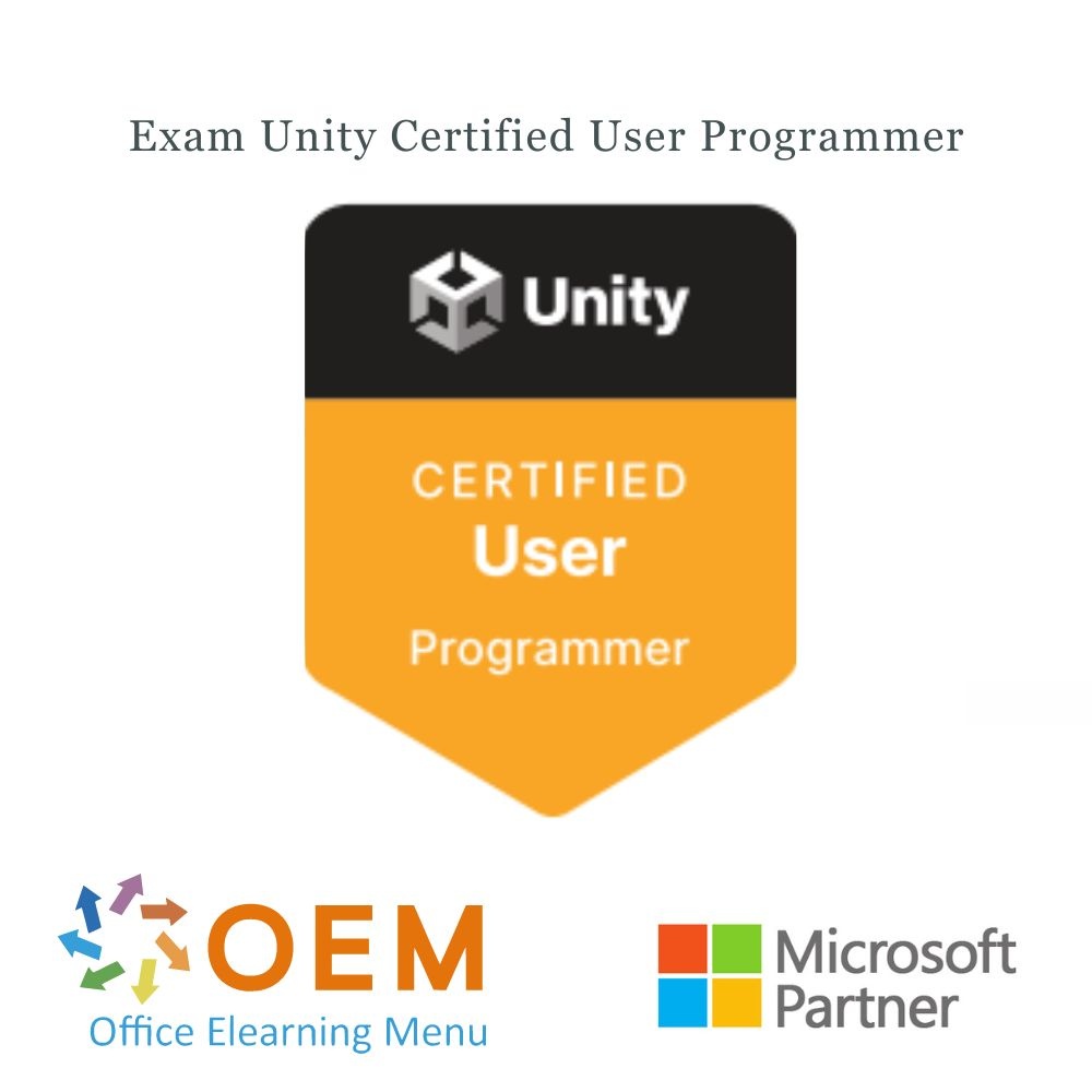 Exam Unity Certified User Programmer - Pearson Vue & Certiport - OEM ICT Training & Advice