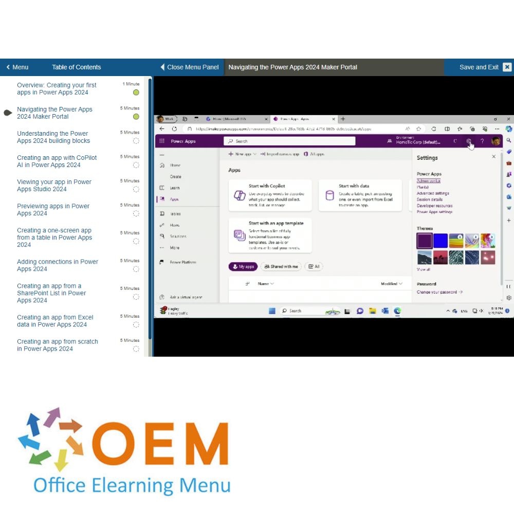 Microsoft Power Apps Course Training Online E-Learning - OEM ICT ...