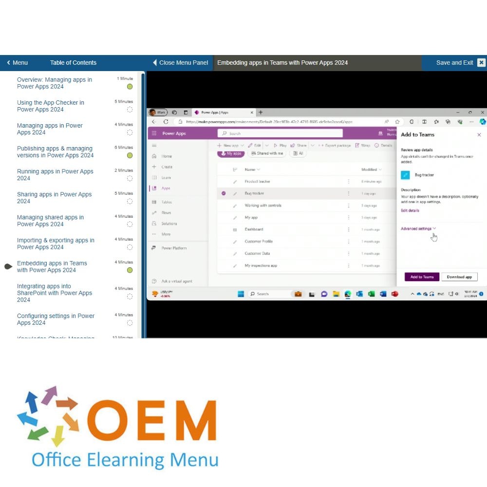 Microsoft Power Apps Course Training Online E-Learning - OEM ICT ...