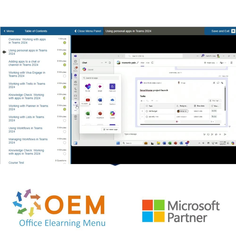 Microsoft Teams Online Course E-Learning - OEM ICT Training & Advice