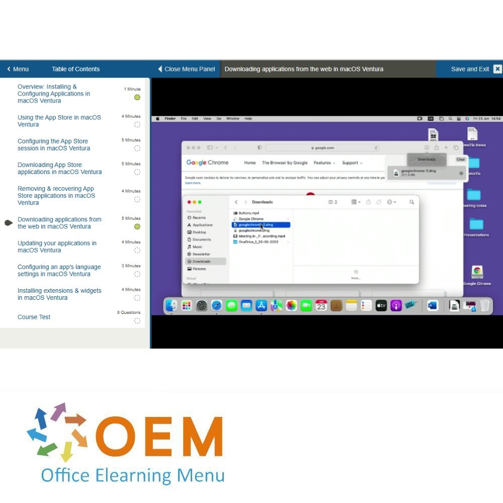 macOS Ventura E-Learning Training Online - OEM ICT Training & Advice