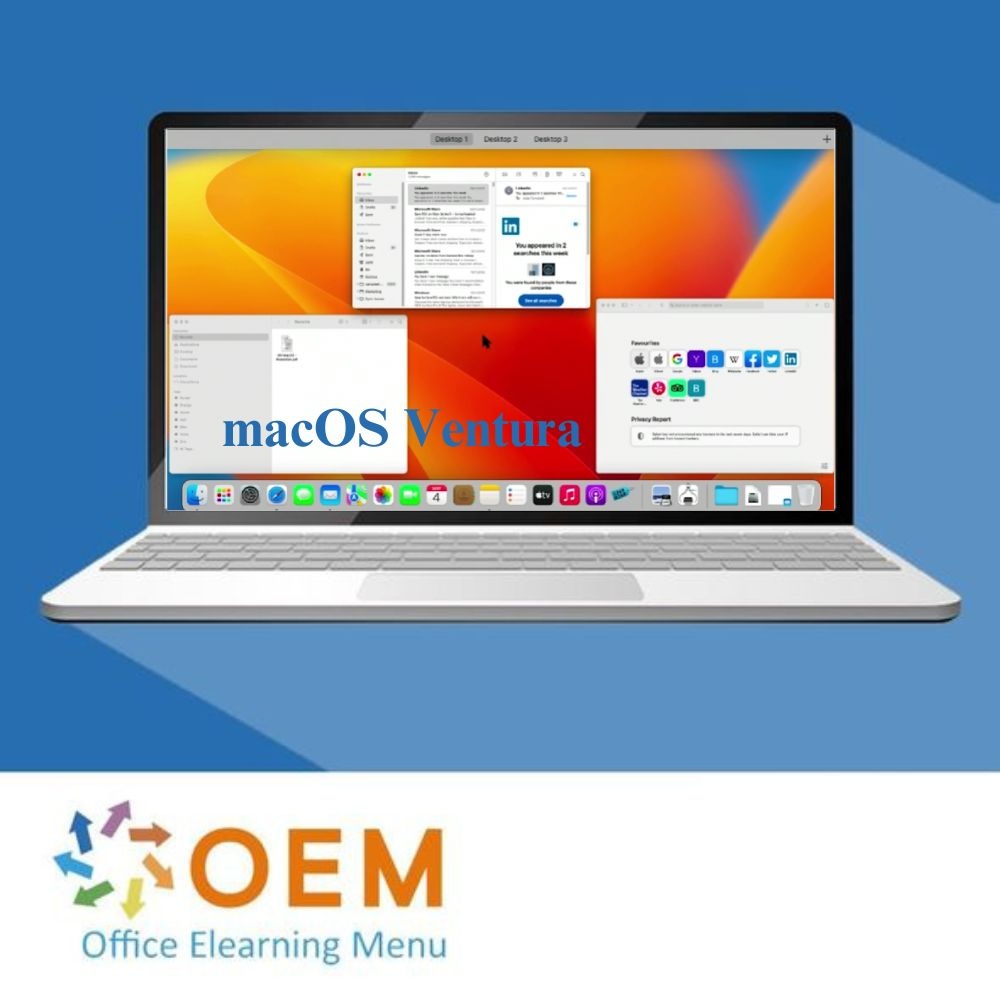 macOS Ventura E-Learning Training Online - OEM ICT Training & Advice