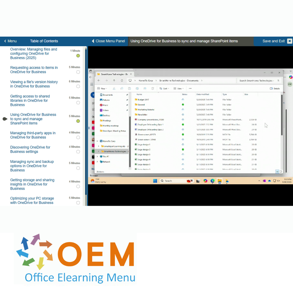 Microsoft 365 Tools (2025) E-Learning pakket - OEM ICT Trainingen & Advies