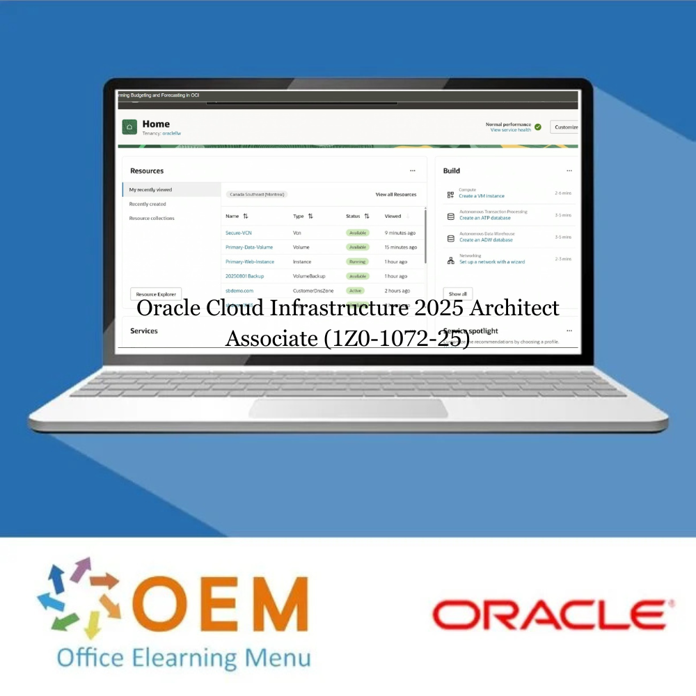 Oracle Cloud Infrastructure 2025 Architect Associate Training - OEM ICT ...