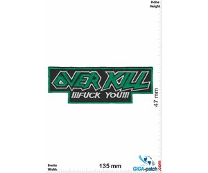 Overkill - Patches -Back-patch - Patch Sleutelhangers Stickers -giga ...
