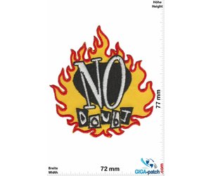 No Doubt - Patch - Back Patches - Patch Keychains Stickers - giga-patch.com - Biggest Patch Shop ...