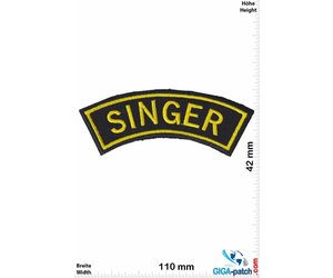 Singer - Curve - Patch Sleutelhangers Stickers -giga-patch.com ...