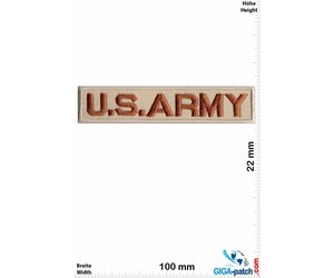 U.S. Army U.S. Army - brown - Patch Keychains Stickers - giga-patch.com ...
