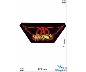 Aerosmith Aerosmith - red / gold - Patch Keychains Stickers - giga ...