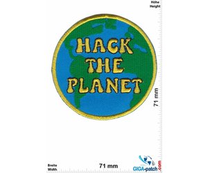 Hacker - Hack the Planet- Patch- Aufnäher" - Aufnäher Shop / Patch ...