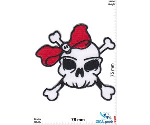 Totenkopf - Totenkopf - Lady - red- Patch - Back Patches" - Patch ...