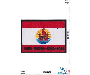 Tahiti Moorea Bora Bora - Tahiti Moorea Bora Bora - Flag - Patches ...