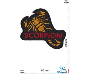 Scorpions - Scorpions - red gold- Patches - Patch arrière" - Patch ...
